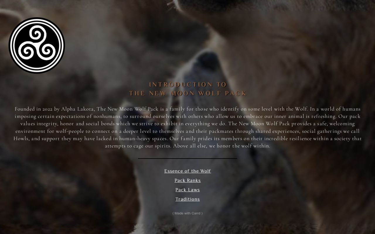 The New Moon Wolf Pack